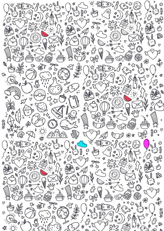 AFFICHES - Poster coloriage géant « pop art» – JAJA Illustration et ...
